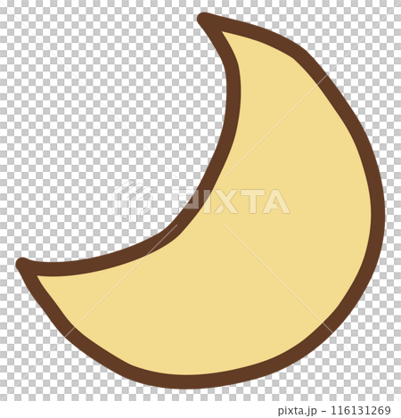 Simple moon icon - Stock Illustration [116131269] - PIXTA