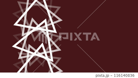 Image of multiple white triangles spinning on...のイラスト素材 [116140836] - PIXTA
