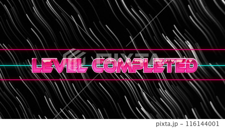 Image of level completed between lines over...のイラスト素材 [116144001] - PIXTA