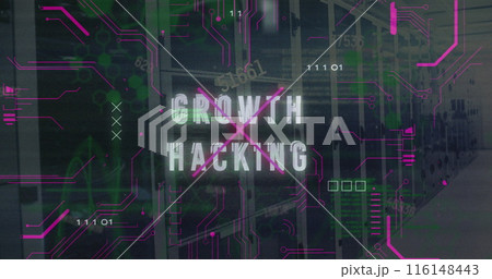 Image of growth hacking text, changing numbers,...のイラスト素材 [116148443] - PIXTA