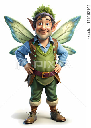 character cartoon game green wizardのイラスト素材 [116162106] - PIXTA