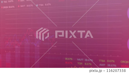 Image of graphs, loading circles, trading...のイラスト素材 [116207338] - PIXTA