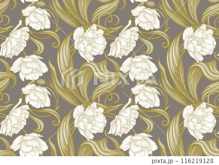 Terri Tulip flowers, decorative flowers and...のイラスト素材 [116219128] - PIXTA