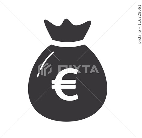 Euro coin bag icon illustrationのイラスト素材 [116228061] - PIXTA