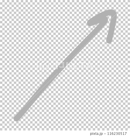 Grey Arrow illustration Doodle Arrow Hand Drawn...のイラスト素材 [116230517 ...
