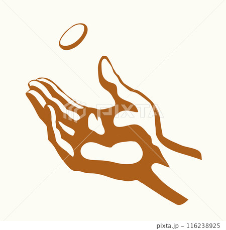 Vector drawing. The hand draws lotsのイラスト素材 [116238925] - PIXTA