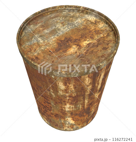 The rusty can png image 3d rendering.のイラスト素材 [116272241] - PIXTA