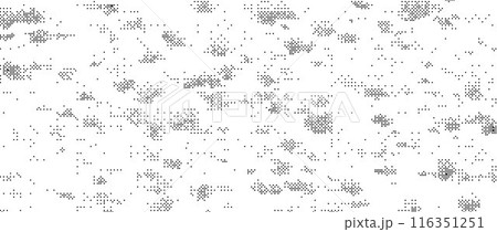 Pixelated grain texture bitmap. Abstract dotted...のイラスト素材 [116351251 ...