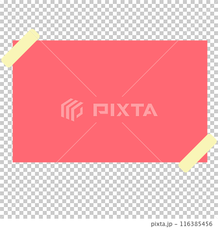 RED PAPER NOTEのイラスト素材 [116385456] - PIXTA