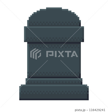 Tombstone pixel art retro video game object....のイラスト素材 [116429241] - PIXTA