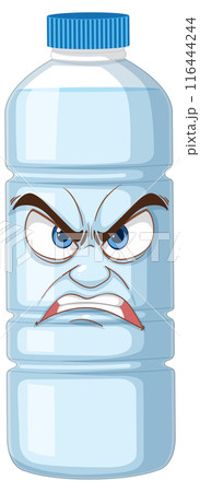 Angry Water Bottle Illustrationのイラスト素材 [116444244] - PIXTA