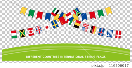 String Of Flags Clip Art String Of Flags PNG, Vector, PSD, And Clipart