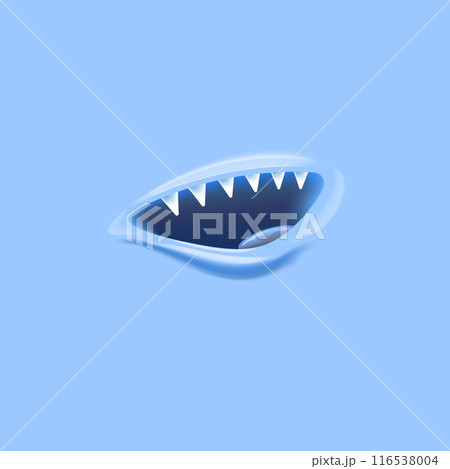 Vector Cartoon vampire mouth with fangs...のイラスト素材 [116538004] - PIXTA