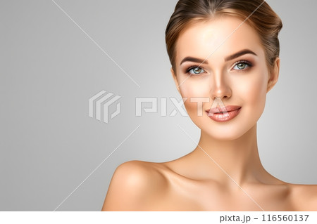 Asian model with closed up shot. Studio quality.のイラスト素材 [116560137] - PIXTA
