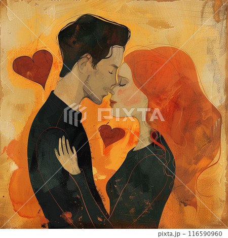 Unconditional love. Metaphor. Illustration.のイラスト素材 [116590960] - PIXTA