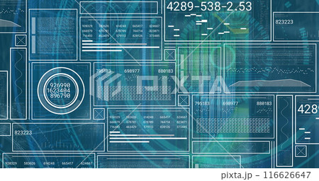 Composition of binary coding medical icons and...のイラスト素材 [116626647] - PIXTA