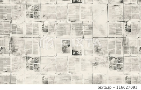 Vintage news background. Textured newsprint...のイラスト素材 [116627093] - PIXTA