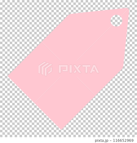 pink paper tag のイラスト素材 [116652969] - PIXTA
