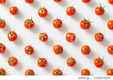 Pattern with tomatoes. Abstract background....のイラスト素材 [116663604] - PIXTA
