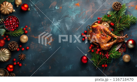Christmas Steak Dinnerのイラスト素材 [116718470] - PIXTA