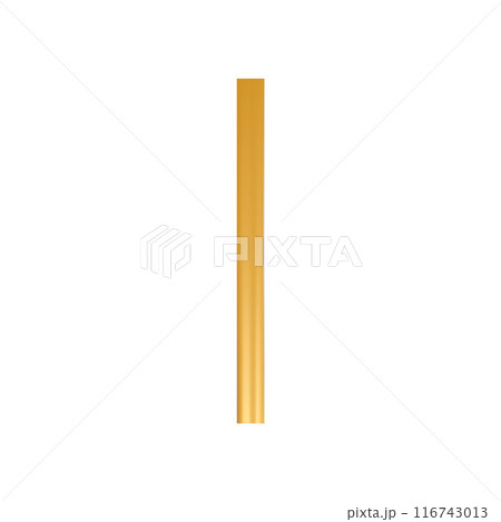 Vertical gold ribbon vector illustrationのイラスト素材 [116743013] - PIXTA