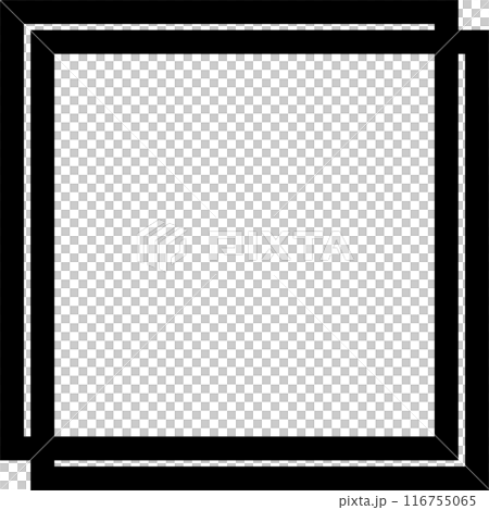 Square bold shape element. Geometric designのイラスト素材 [116755065] - PIXTA