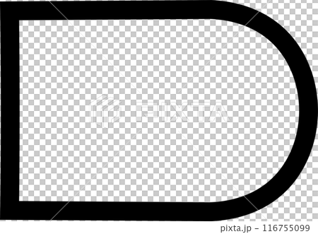 Square bold shape element. Geometric designのイラスト素材 [116755099] - PIXTA