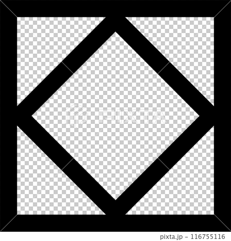 Square bold shape element. Geometric designのイラスト素材 [116755116] - PIXTA