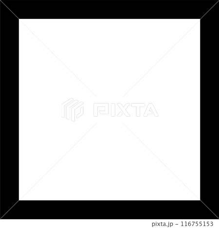 Square bold shape element. Geometric designのイラスト素材 [116755153] - PIXTA