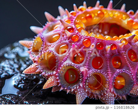 colorful alien sea urchin illustrationのイラスト素材 [116818626] - PIXTA