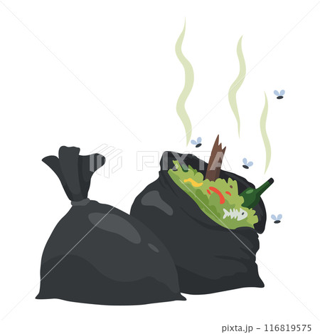 Garbage or waste icon. Plastic garbage...のイラスト素材 [116819575] - PIXTA