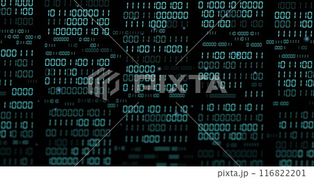 Image of binary coding and data processingのイラスト素材 [116822201] - PIXTA