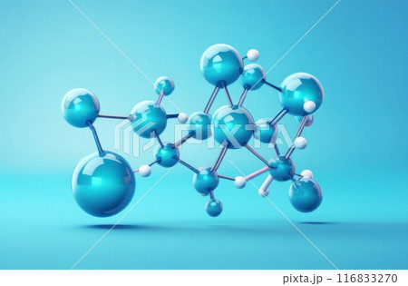 Discover the mesmerizing beauty of molecular...のイラスト素材 [116833270] - PIXTA