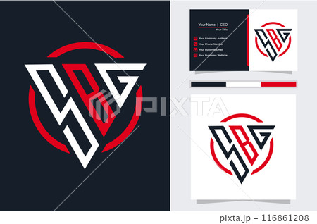 SBG triangle modern logoのイラスト素材 [116861208] - PIXTA