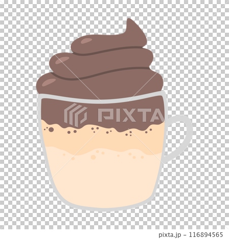 Flat design dalgona coffee のイラスト素材 [116894565] - PIXTA
