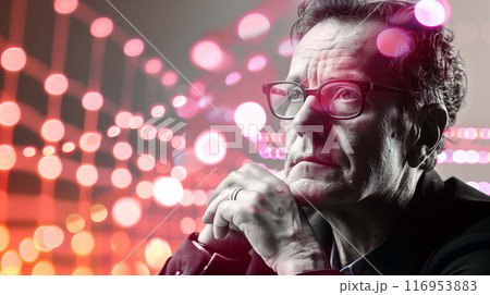Analyst creates different economic scenarios...のイラスト素材 [116953883] - PIXTA