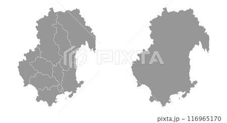 Magadan Oblast map, administrative division of...のイラスト素材 [116965170 ...