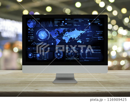 Futuristic user interface technology online...のイラスト素材 [116989425] - PIXTA