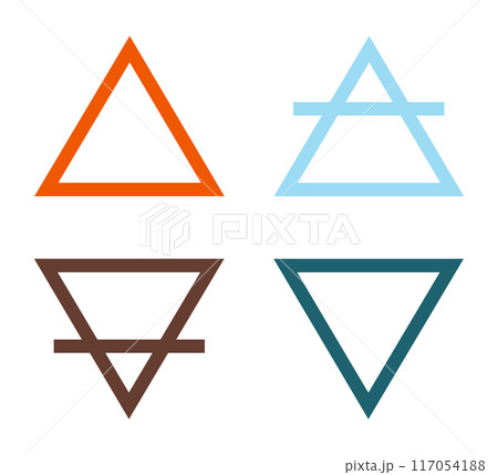 Alchemy symbols of the Four Elements on...のイラスト素材 [117054188] - PIXTA