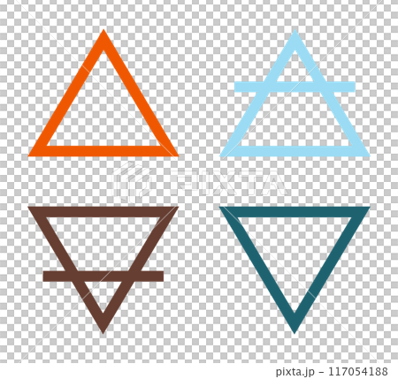 Alchemy symbols of the Four Elements on...のイラスト素材 [117054188] - PIXTA