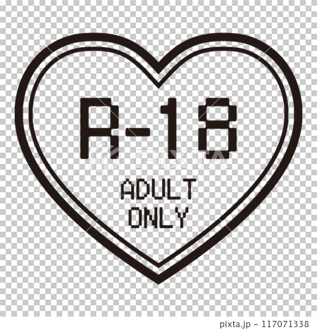 R18 mark icon 2 - Stock Illustration [117071338] - PIXTA