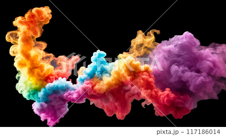 Abstract detailed of a smoke figure in the...のイラスト素材 [117186014] - PIXTA