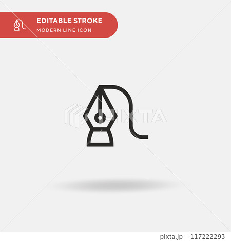 Curvature Simple vector icon. Illustration...のイラスト素材 [117222293] - PIXTA