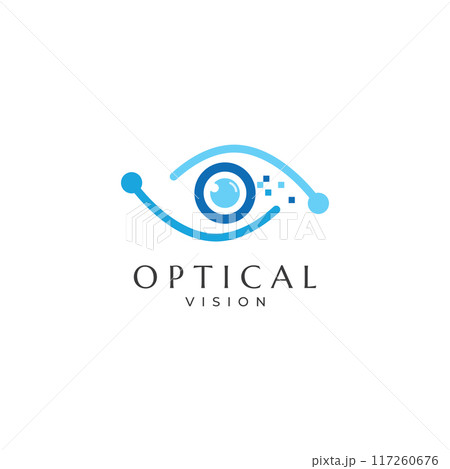 Modern colorful abstract Logo vision, digital...のイラスト素材 [117260676] - PIXTA