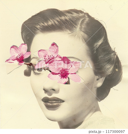 Trendy visual collage: contemporary and edgy...のイラスト素材 [117300097] - PIXTA