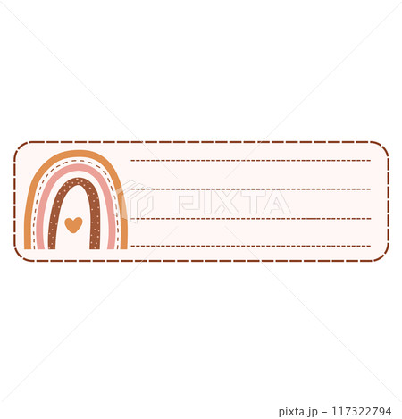 Behomian Rainbow Minimal style. Classroom...のイラスト素材 [117322794] - PIXTA