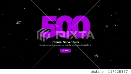 500 Internal Server Error. Vector layout templateのイラスト素材 [117326557 ...