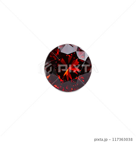 Garnet A dark red garnet with a glossy surface...のイラスト素材 [117363038 ...