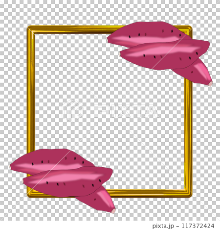 Sweet potato frame - Stock Illustration [117372424] - PIXTA