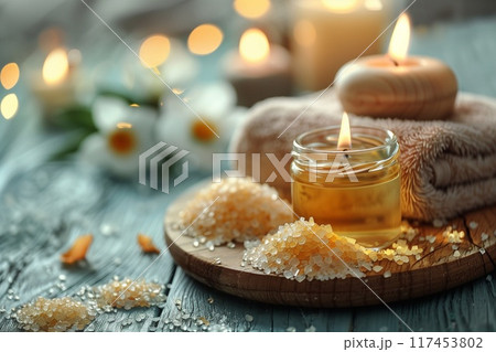 Tools for spa treatments. Spa center.Relax...のイラスト素材 [117453802] - PIXTA